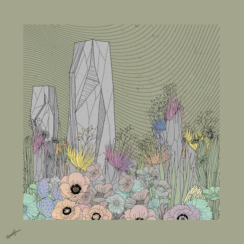 Garden of Lines #Rocks_Blooms — fxhash