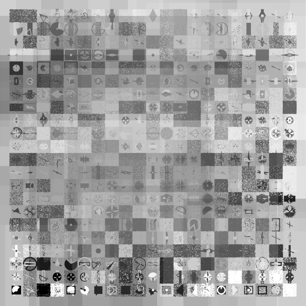 marketplace — Etude B&W — fxhash