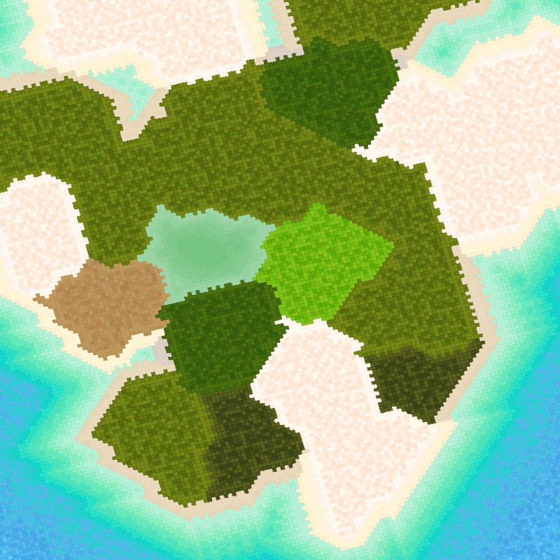 fxhash — Littlecube Maps: Tropical Oasis Islands